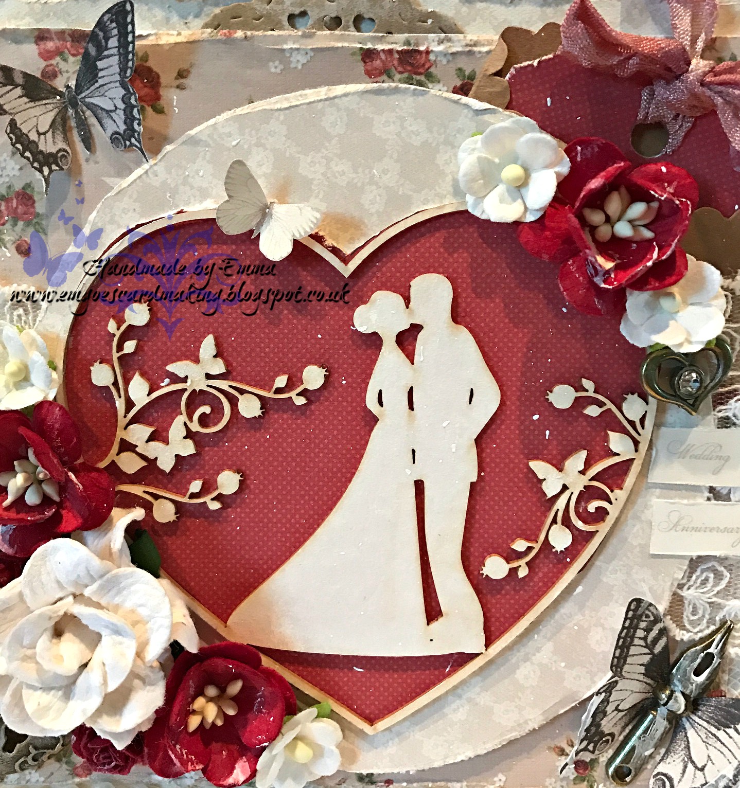 Emgoescardmaking 40th Wedding Anniversary Card emgoescardmaking-40th-wedding-anniversary-card