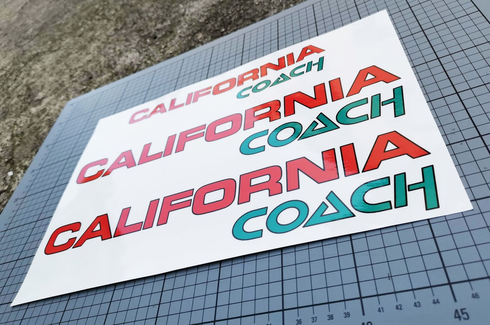 VW T4 BUS: T4 California Coach Decal Sticker Aufkleber