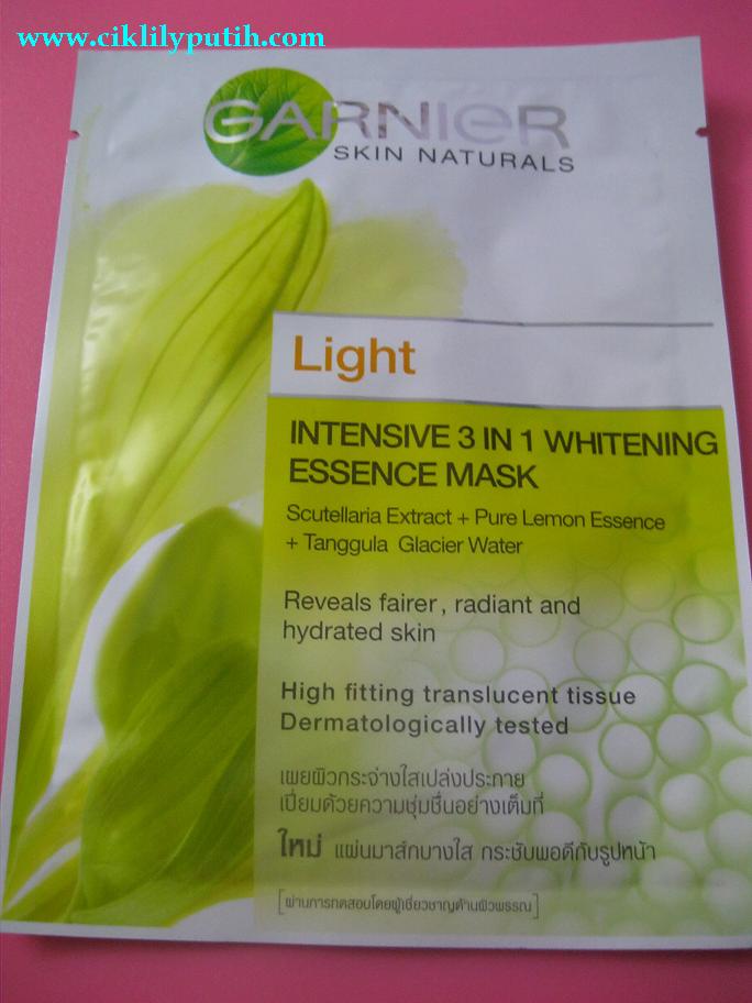 CikLilyPutih The Lifestyle Blogger: 10 Minit Je Cantik Dengan Garnier ...