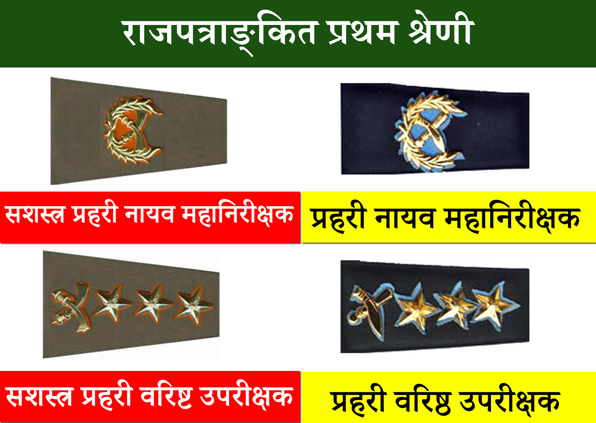 Nepal Police and Armed Police Force Rank Comparison | Chetan TM