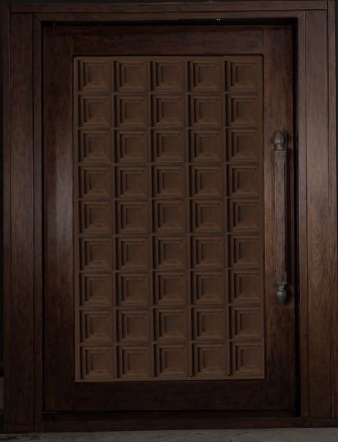 Stunning Solid Dark Brown Wood Door Designs – Engindaily