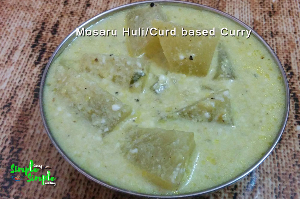 Simple Living Simple Cooking: Mosaru Huli/Curd Based Curry