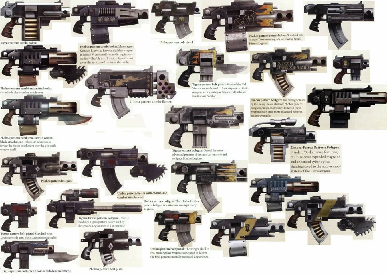 El Descanso del Escriba: Diferentes modelos de armas bolter (Herejía de ...