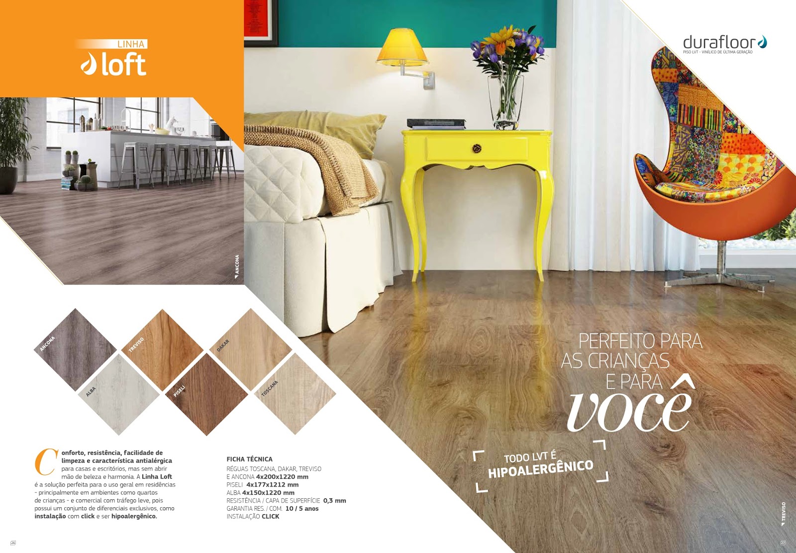 Piso Vinilico LVT LOFT