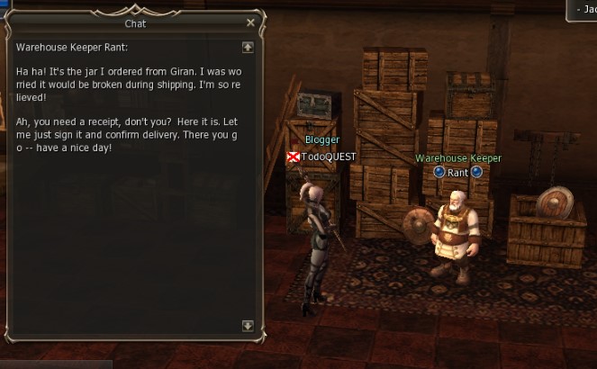 LINEAGE II Todo Quests: LVL 2/5 - Quest Deliver Goods