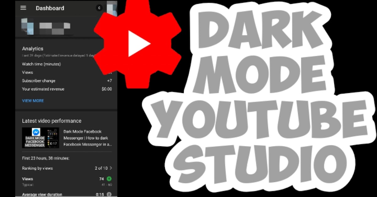 YT Studio Dark Mode | How to Dark YouTube Studio in Android?