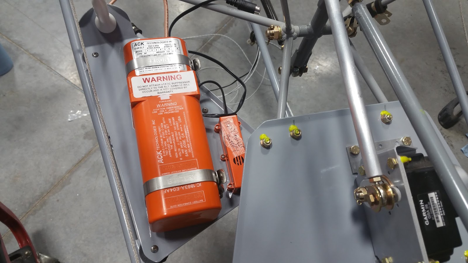 Just Another SuperSTOL Build Log: ELT, Remote Radio Installation