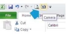 Cara Menggunakan Camera Tool Pada Microsoft Excel 2010