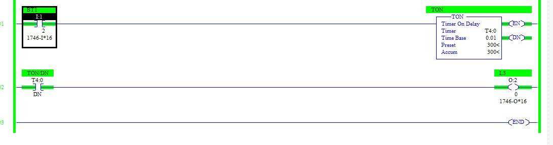 SLC500 langage LADDER : Les instructions de temporisations TON TOF RTO