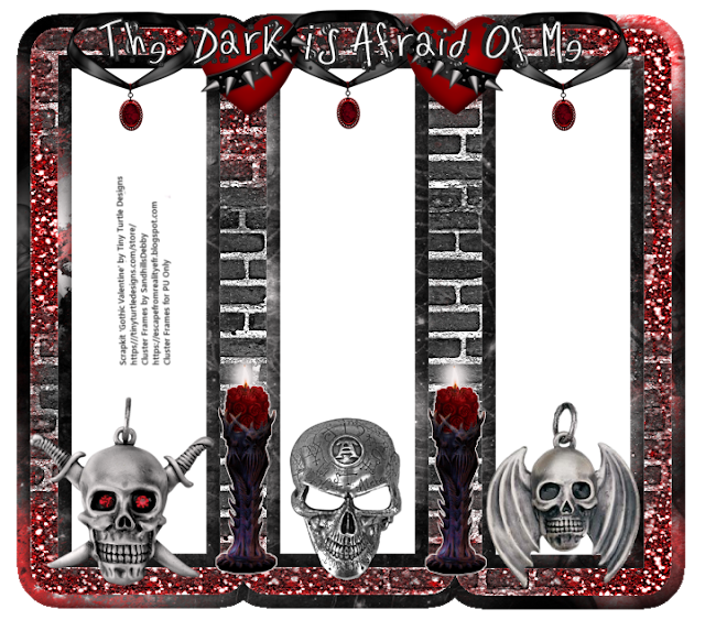 Escape From Reality Blog: FTU 'Goth Valentine' Cluster Frames TTD