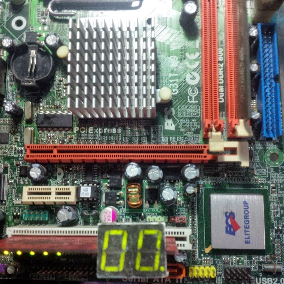 Chia sẻ bệnh G31T- M9 ECS đủ nguồn treo đèn Reset