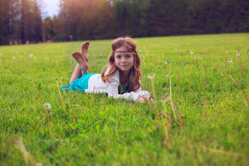 Jana's Creations: The most beautiful 7 yr old I know......