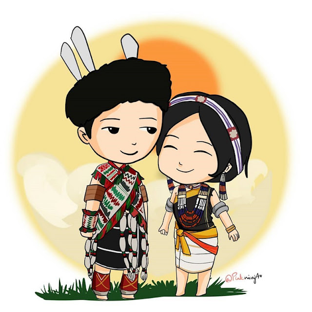 These cute cartoons of different Naga couples will make you fall in ...