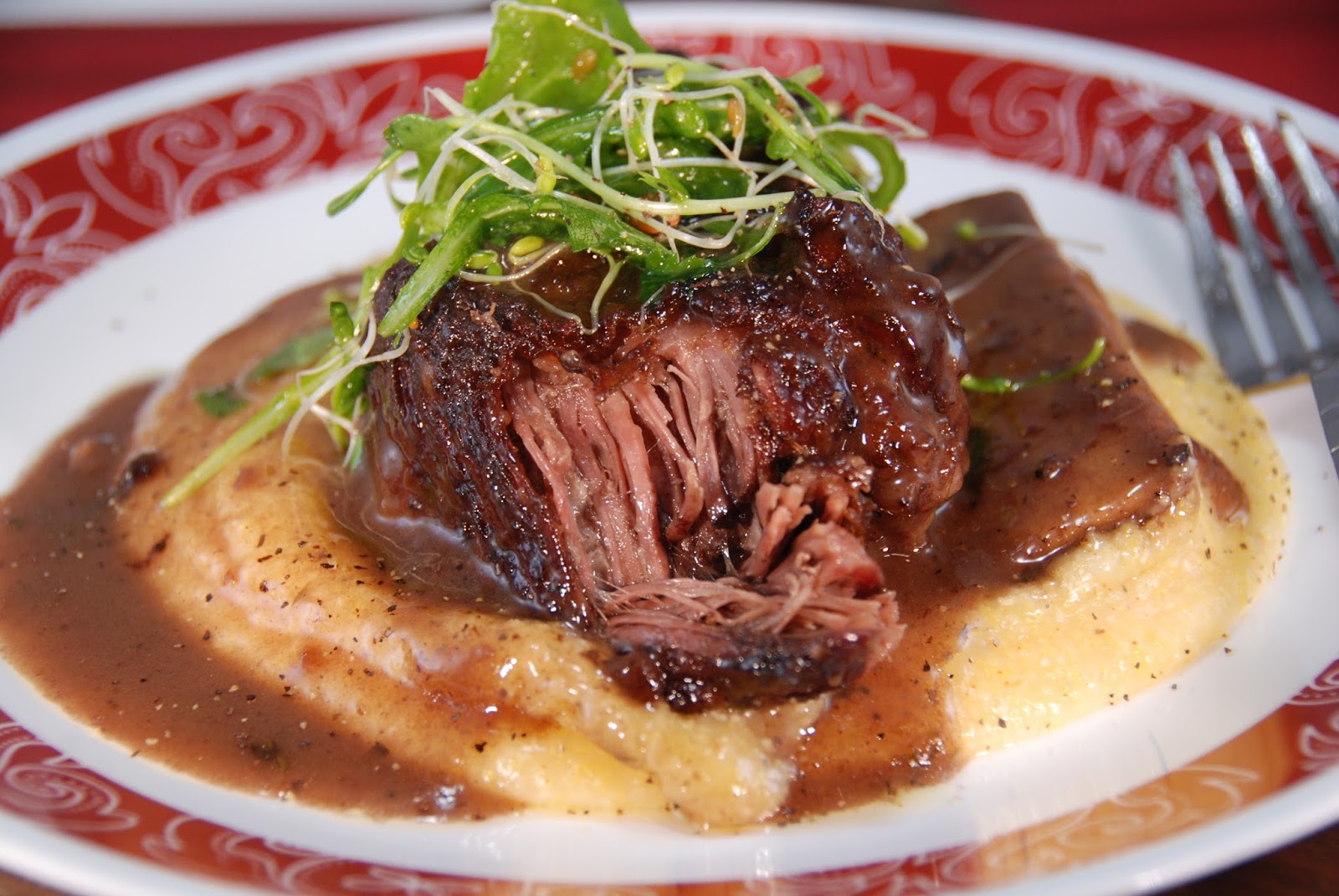 Paleo Rebel: Cabernet Sauvignon Braised Short Ribs topped with Sprout ...