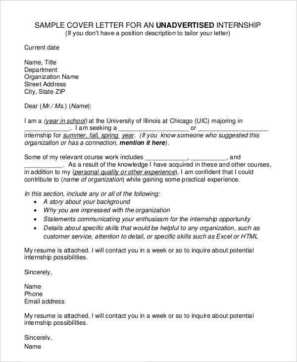 Cover Letter For Unadvertised Job Template Sample Letter cover-letter-for-unadvertised-job-template-sample-letter