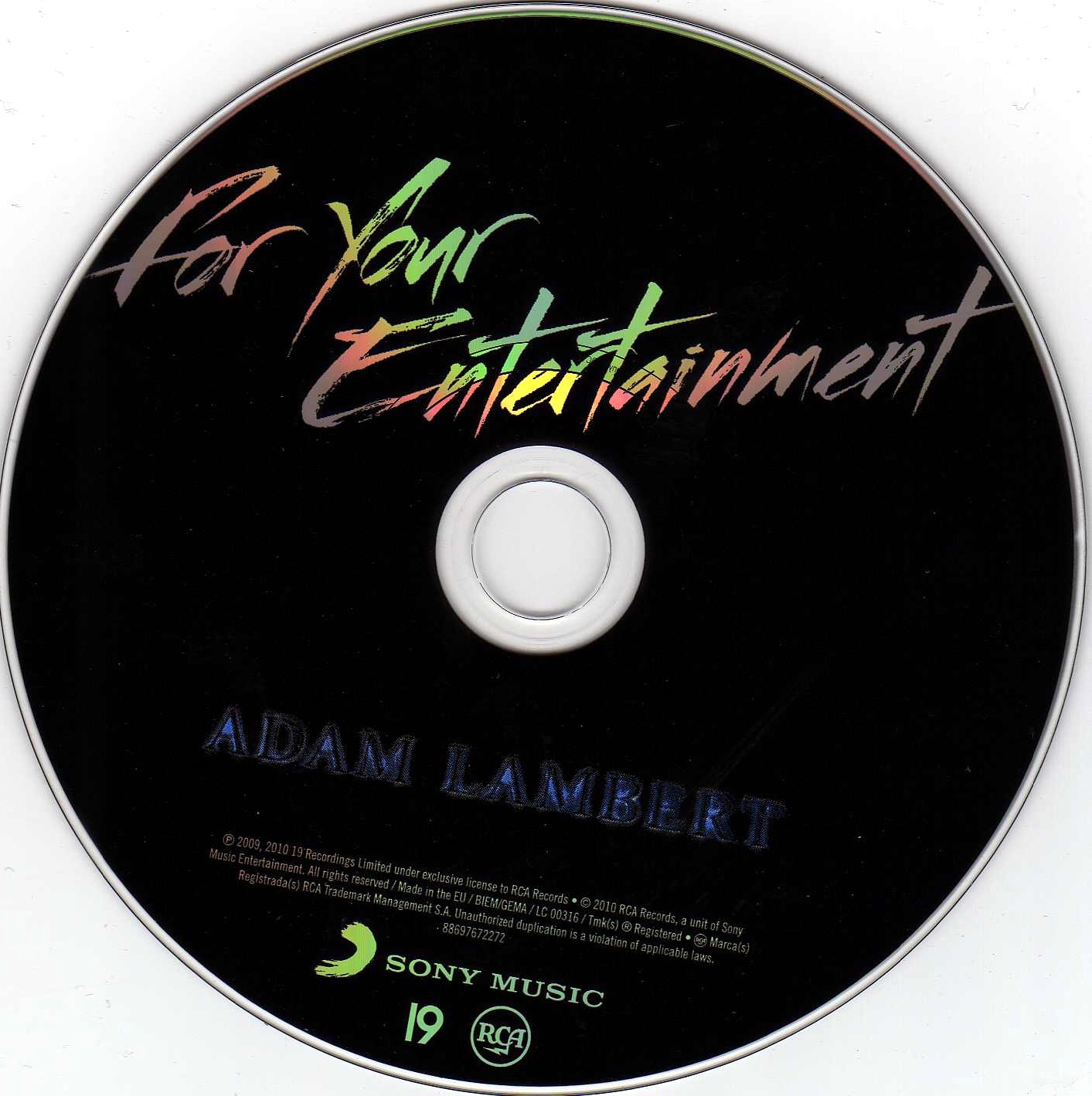 Encarte: Adam Lambert - For Your Entertainment (Deluxe Edition ...