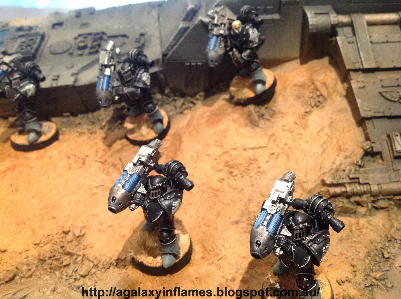 A Galaxy In Flames: Raven Guard Legion Heavy Support Squad 1.