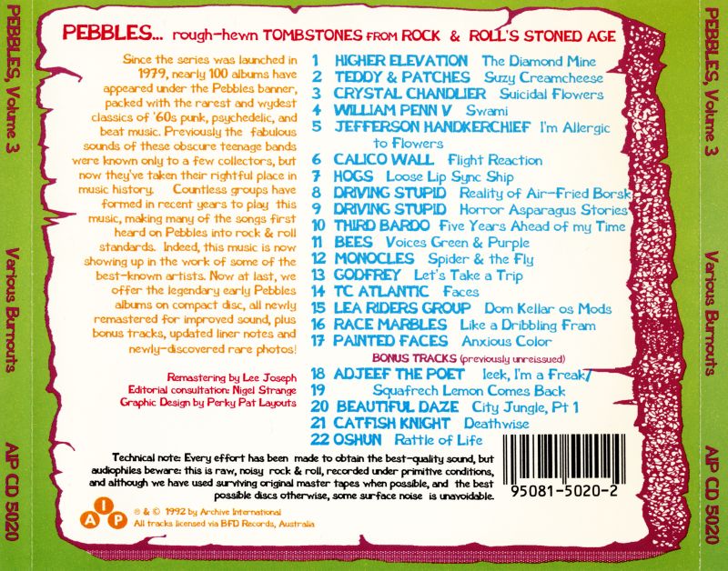 URBAN ASPIRINES: Various Artists - Pebbles, Vol. 3: The Acid Gallery ...