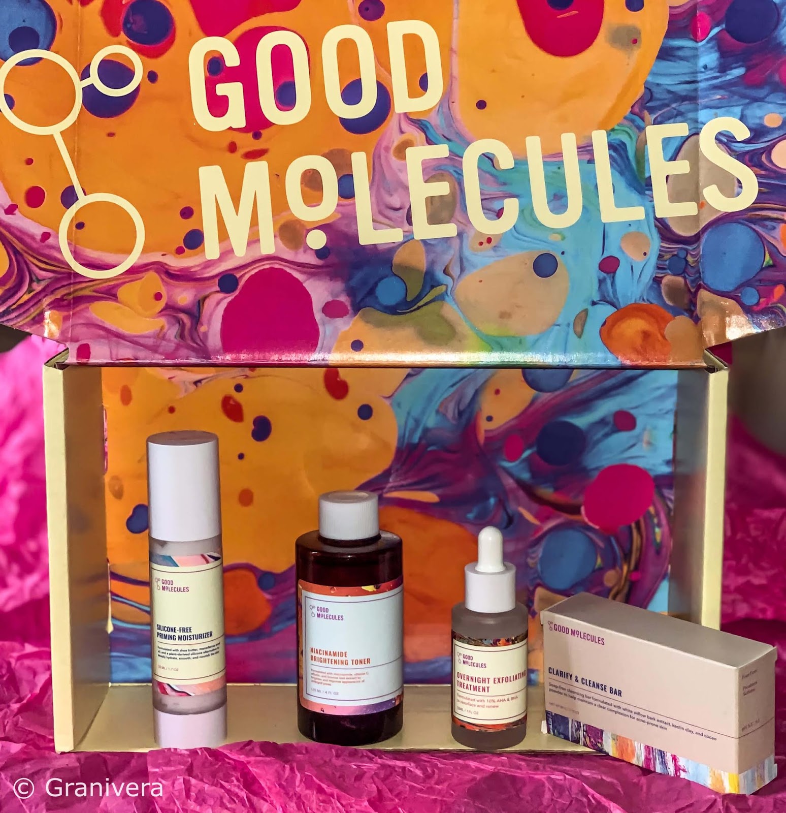 4x Good Molecules Toner Serum Złuszczające Krem Nawilżający Kostka