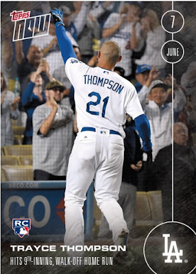 Dodgers Blue Heaven: 2016 Topps Now Trayce Thompson Card in Honor of ...