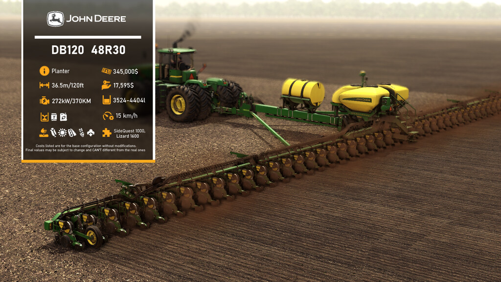 Plantadeira John Deere DB120 PC/Mac-XB1/PS4 v1.0.0.1