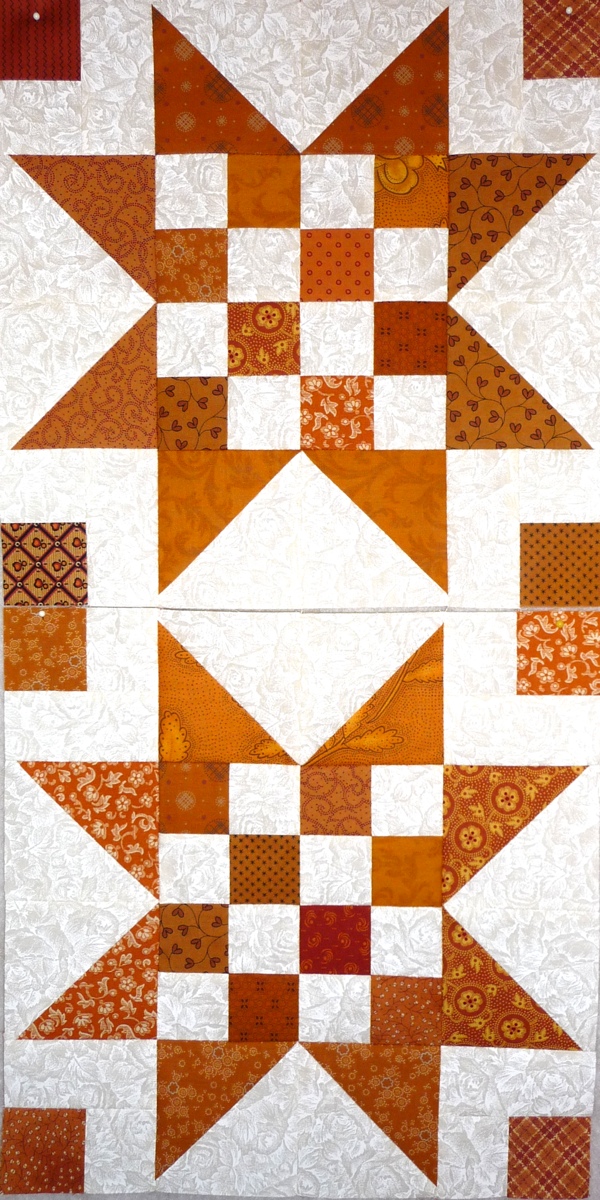 Quilting on the Crescent: RSC 15: Another Take On Scrap Jar Stars