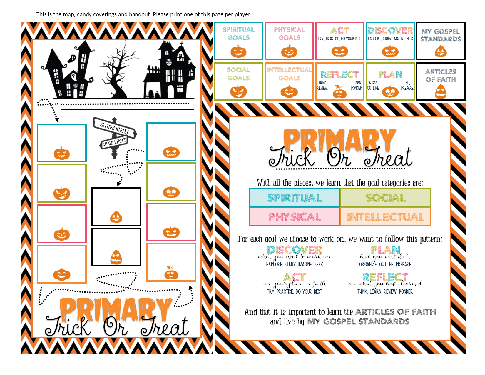Primary Activity Ideas: Primary Trick Or Treat Halloween Activity ...