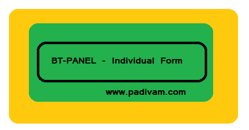 ALL FORMS FOR TEACHERS AND STUDENTS: BT- PG PANEL - Individual Form