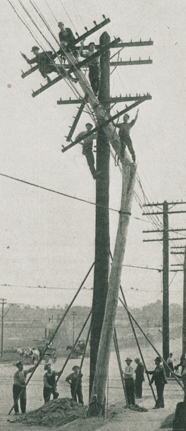 Amazing Vintage Photographs Of Linemen On Utility Poles At The Turn Of