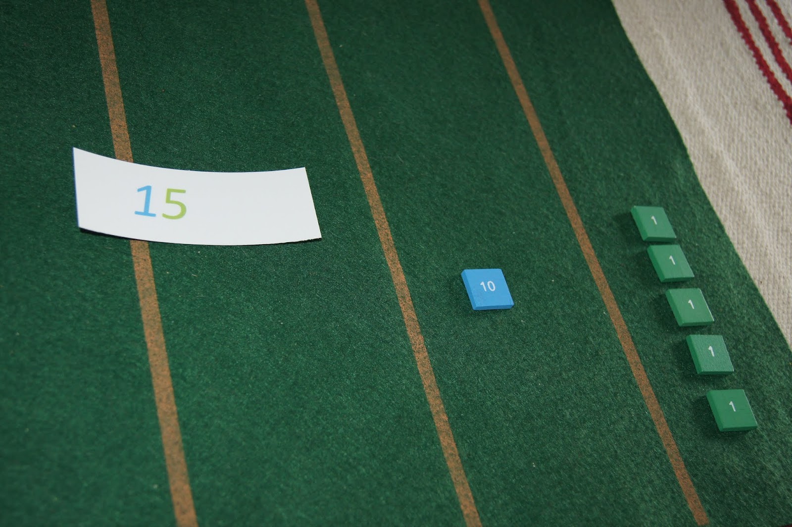 Montessori Stamp Game, Montessori Math At Home - "Making Montessori Ours"