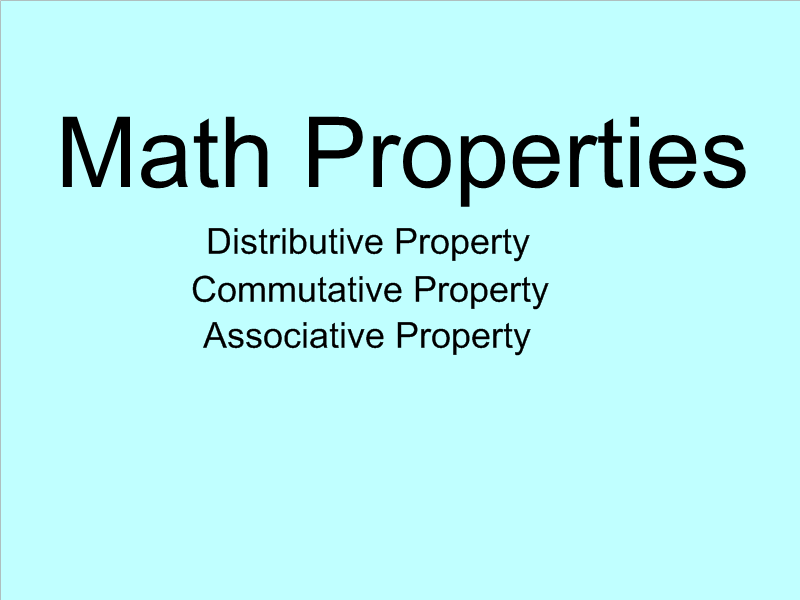 Mrs. White's 6th Grade Math Blog: MATH PROPERTIES REVIEW & NOTES