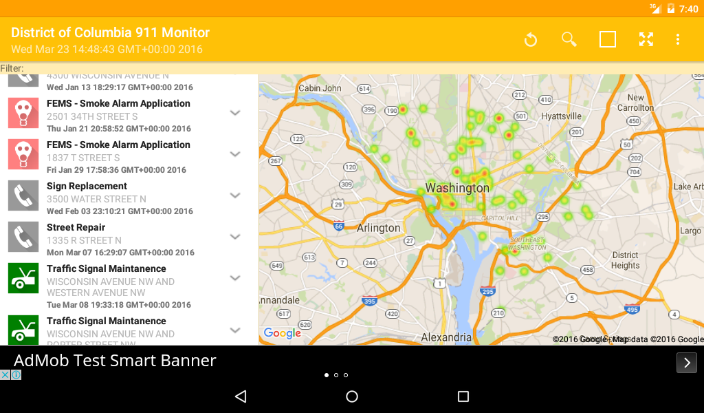 dominoc925: Android App for monitoring Washington, DC crime incidents ...