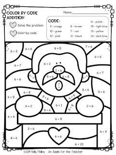 An Apple For The Teacher: Martin Luther King Jr. Day Color By Number