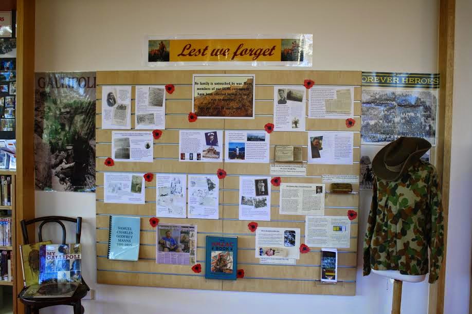 Library Displays: ANZAC Day 2015