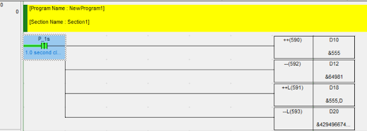 Belajar PLC Omron dan Instrumentasi: INCREMENT AND DECREMENT BINARY CX ...