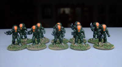 The Angry Lurker: 15mm Sci-Fi Brigade Models NSF Power Armoured Troops.....