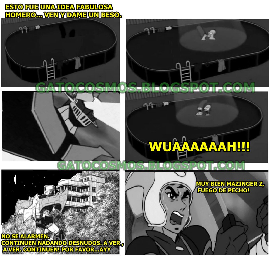 Memes Mazinger z: Koji Kabuto espia a Homero y Marge Simpson ...