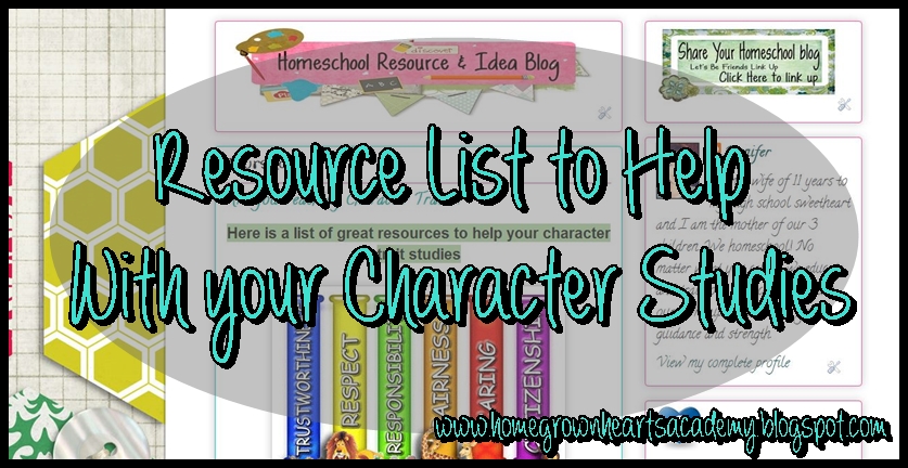 Home Grown Hearts Academy Homeschool Blog: Are you Teaching Character ...
