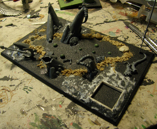 Borgnine's Miniature Painting: Cheap basing tutorial - bubbling swamp ...