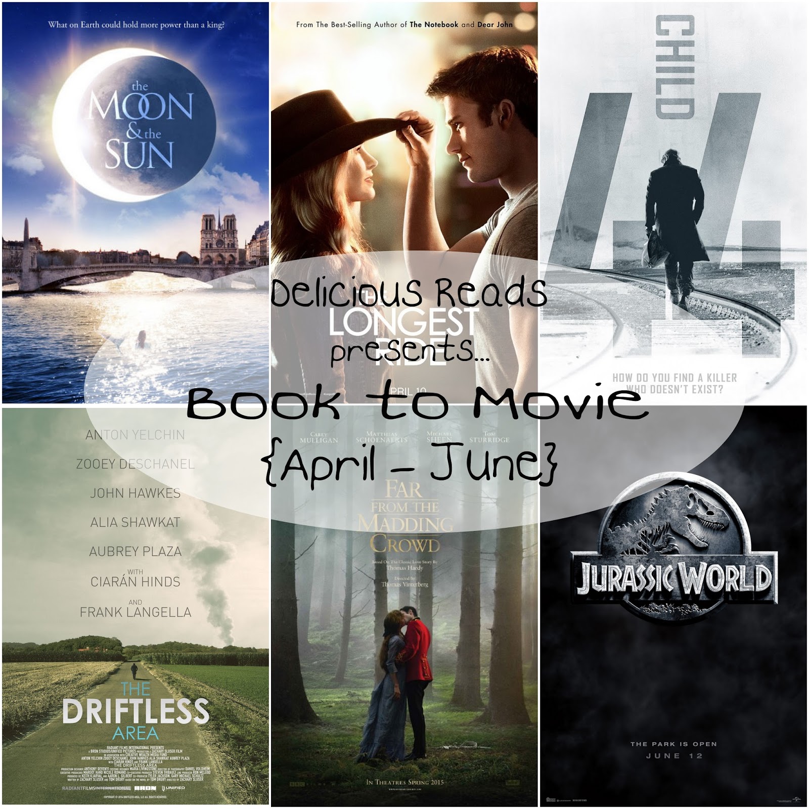 Delicious Reads: Book to Movie {April - June} Part 2