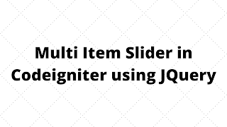 Programming Tutorials : Web Development, PHP, CodeIgniter