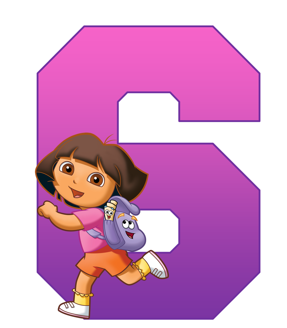 Kits imprimibles gratis : Números Dora La Exploradora