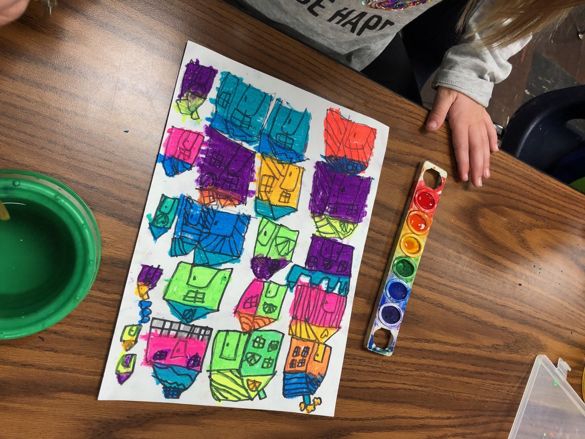 Mrs. Harris' art room: Folk art houses 1st grade art lesson