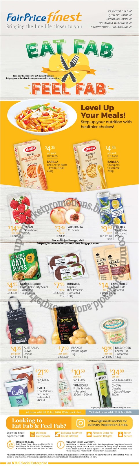 NTUC FairPrice Finest Eat Fab Feel Fab Promotion 06 - 19 February 2020 ...