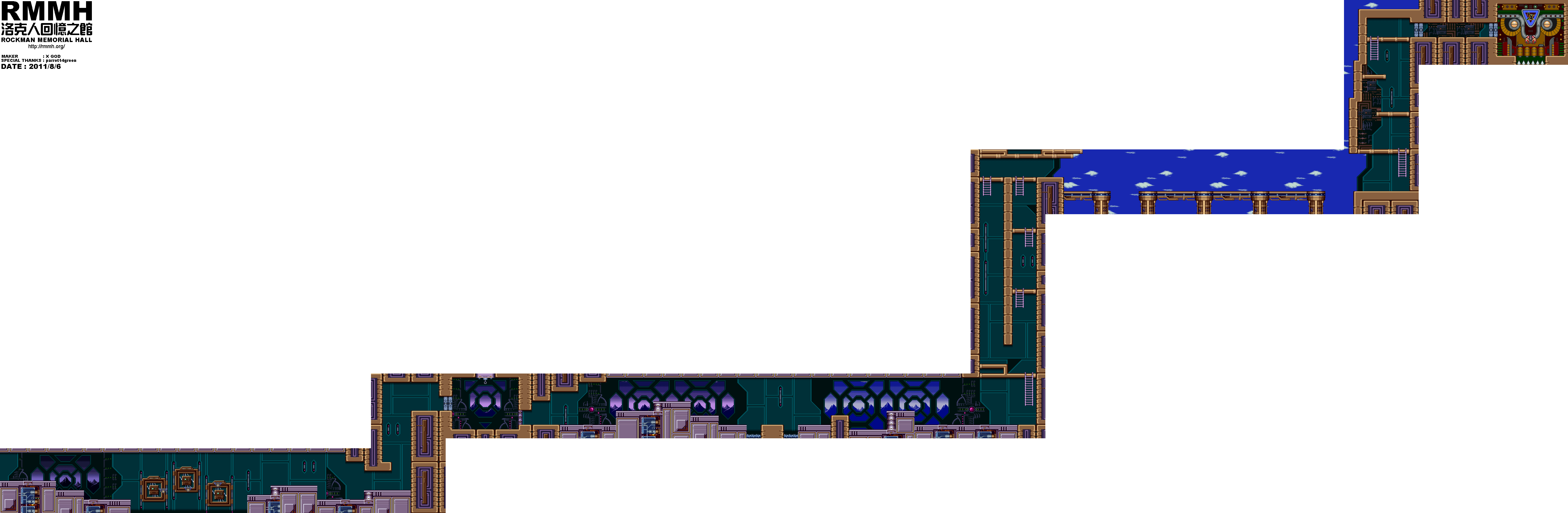 舞台地圖(Stage Map) 02.X系列 - RMMH洛克人回憶之館