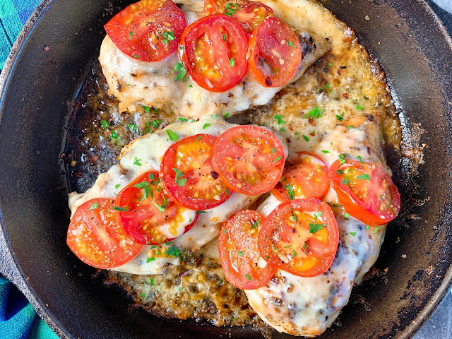 Skillet Chicken Margherita