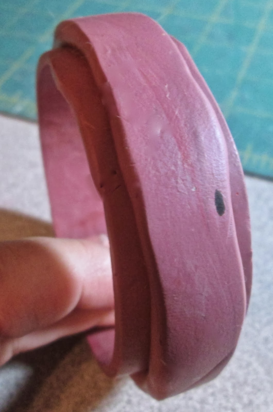 Deb Hart Fine Art & Polymer Designs: Scrap Clay Bangle Forms