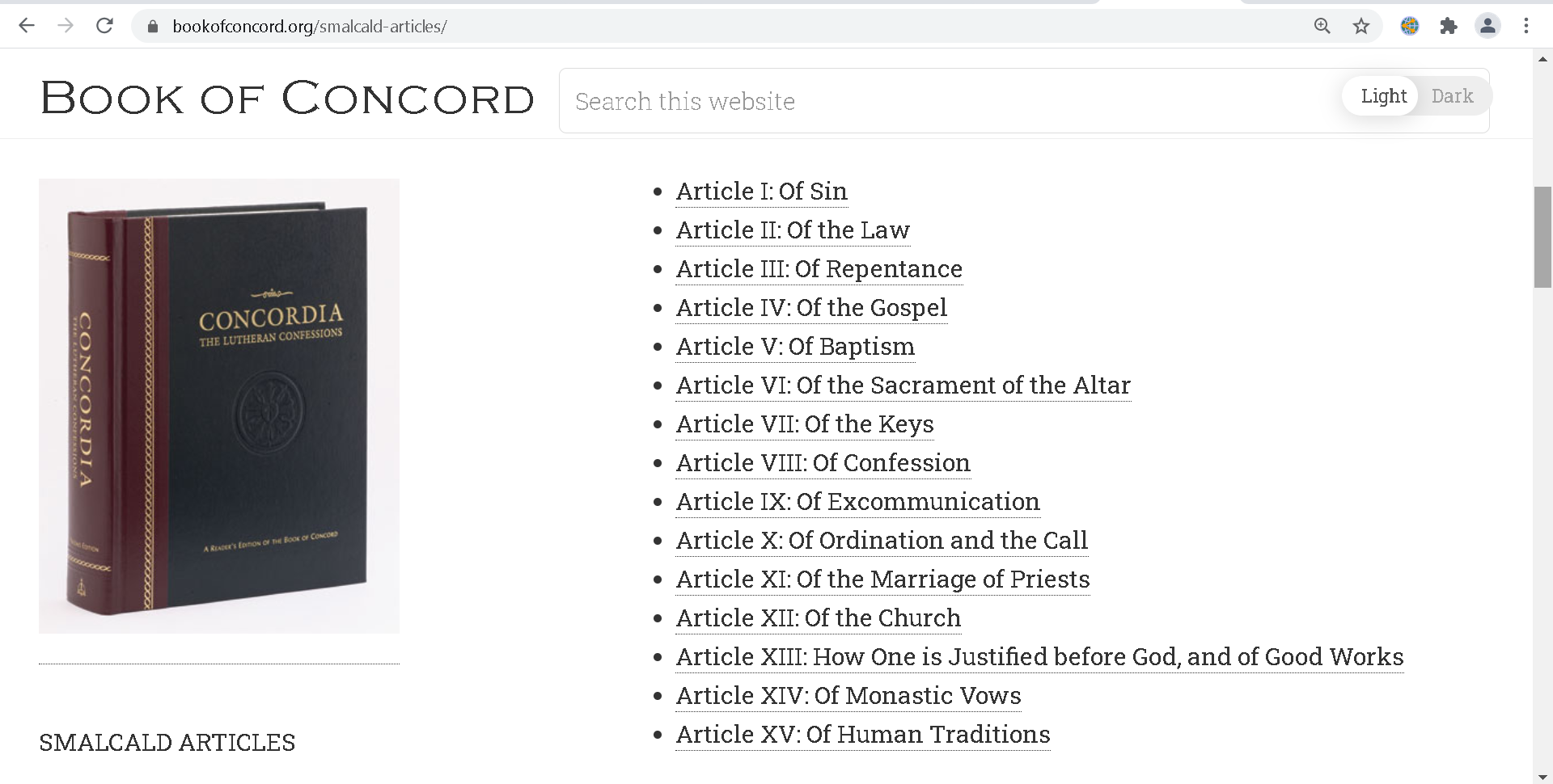 Book of Concord 2022