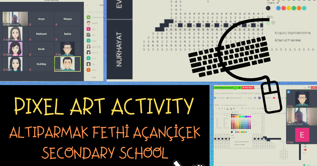 Learning English with Coding: NURHAYAT CENGİZ - PIXEL ART ACTIVITY FOR ...