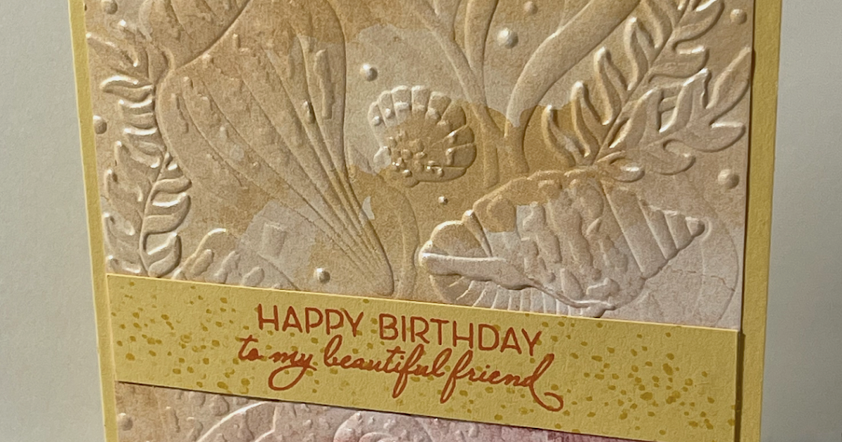 `: Seashells 3D Embossing Folder & Last Chance